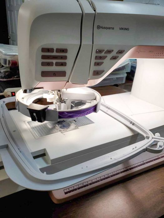 An industry first: Ribbon Embroidery Attachment on the HV Designer EPIC 2