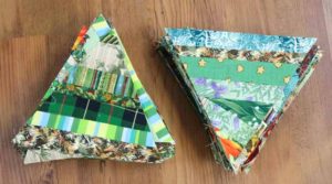 How to make a string quilt block using foundation piecing