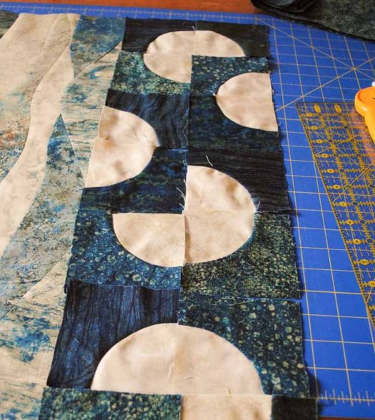 3 ways to machine appliqué circles onto a quilt