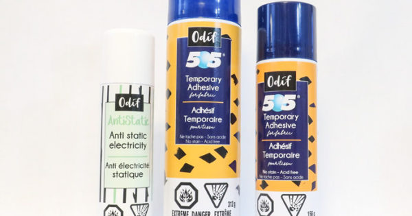 Quilters' favorite basting spray: ODIF 505 Temporary Fabric Adhesive