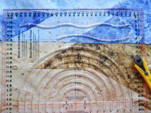 How these 3 quilting rulers create an Impressionistic art quilt