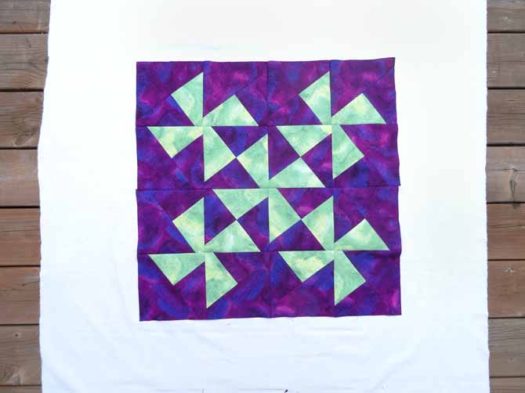 Pinwheel blocks made easy with the Sew Easy Pinwheel Magic template