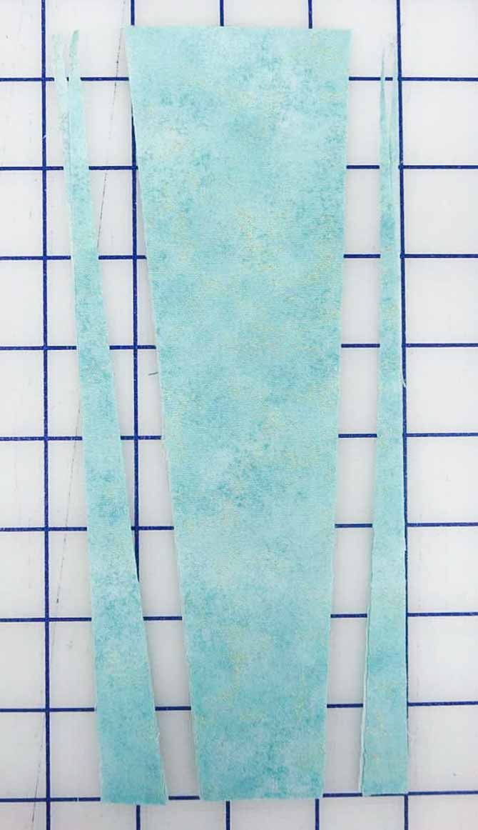 Easy to cut fabric wedges sew up quickly into a modern quilt block