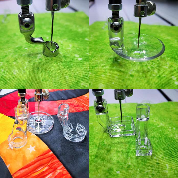 4 types of optional feet to quilt anything | powerquilter 1600 ...