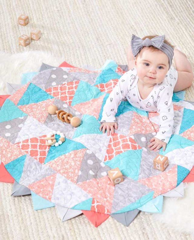 Quilting for baby - Tummy Time Mat