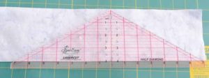 Easy 3D quilt blocks with the SEW EASY Half Diamond Ruler