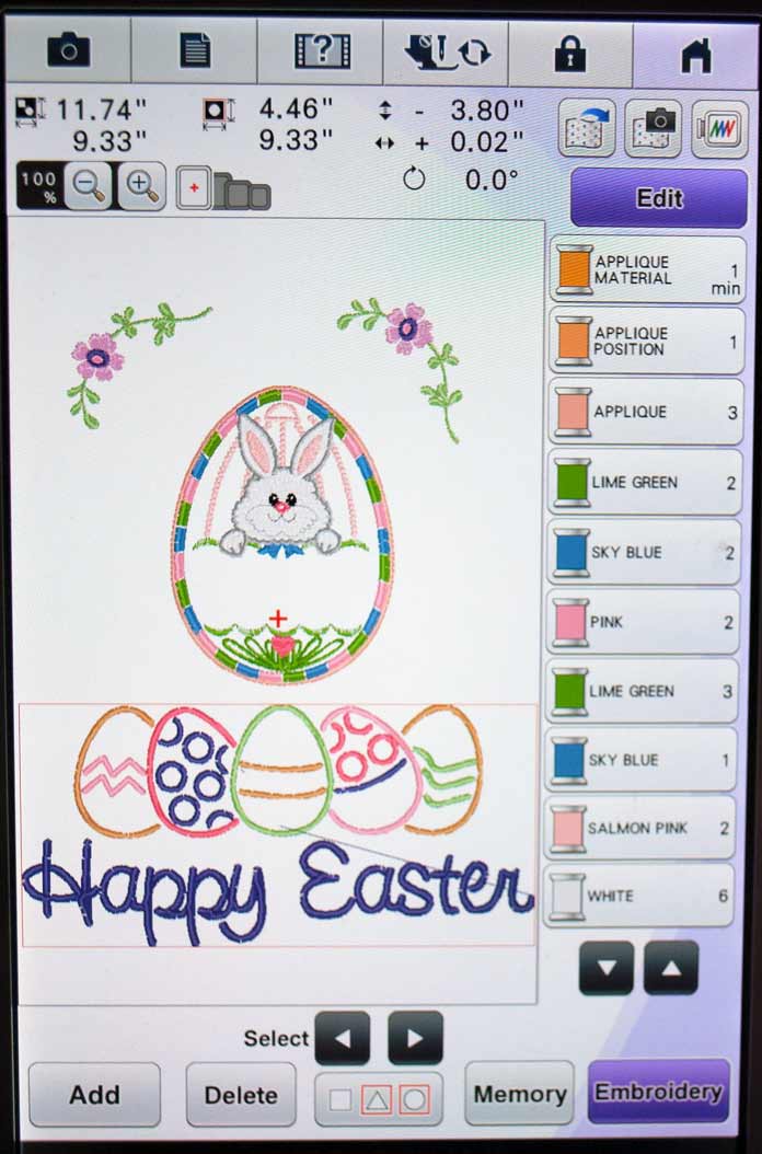 3 steps to preview your embroidery design on your selected fabric