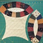 The trick to curved piecing the Double Wedding Ring pattern is in the...