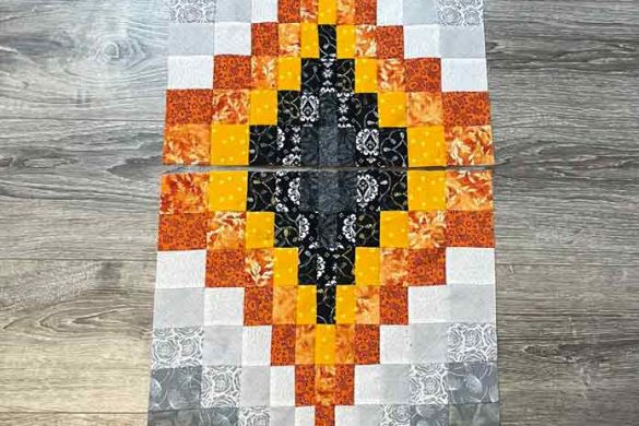 Accurately piecing the Batty for Bargello Table Runner - QUILTsocial