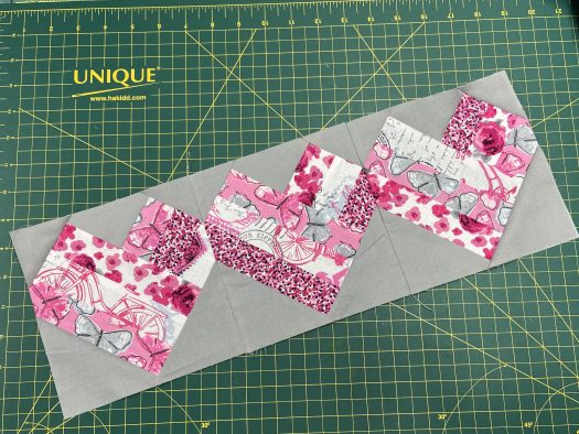 5 easy steps to make paper pieced heart blocks | Amour Quilted Banner ...
