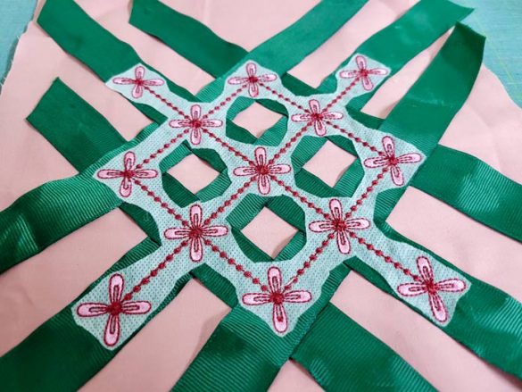 Embroidery is spectacular with the Husqvarna Viking Texture Hoop ...