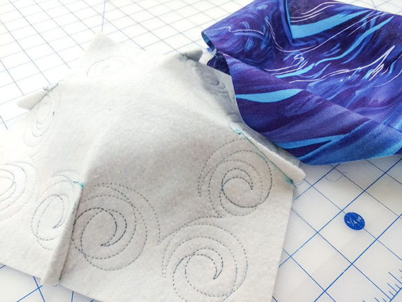 Jazz up a bowl cozy with machine embroidery! - QUILTsocial